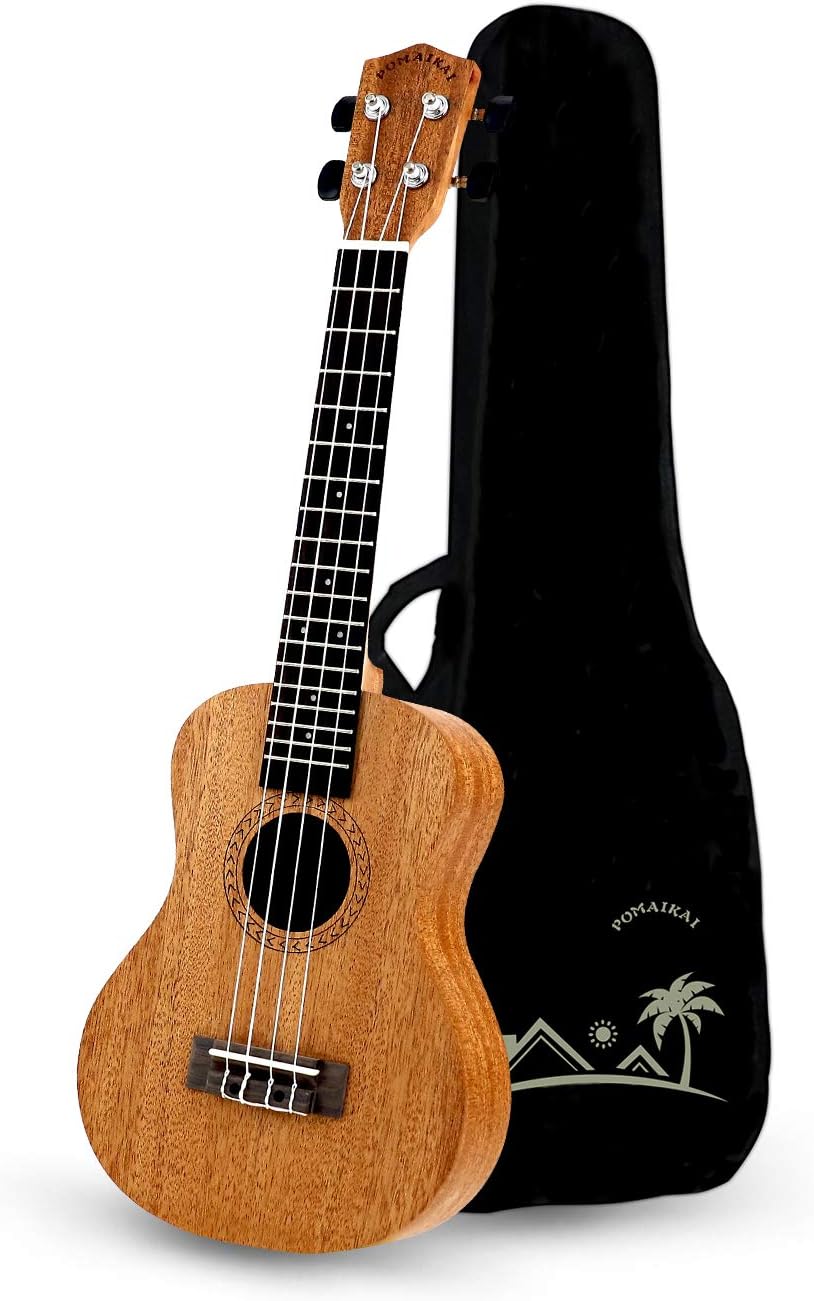 Amazon.com: POMAIKAI Concert Ukulele Mahogany 23 inch Beginners Starter ...