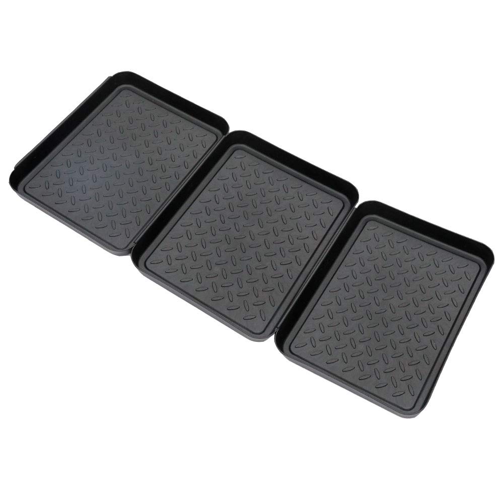 Snapklik.com : Set Of 3 Boot Tray,Water Resistant Plastic Utility Shoe ...
