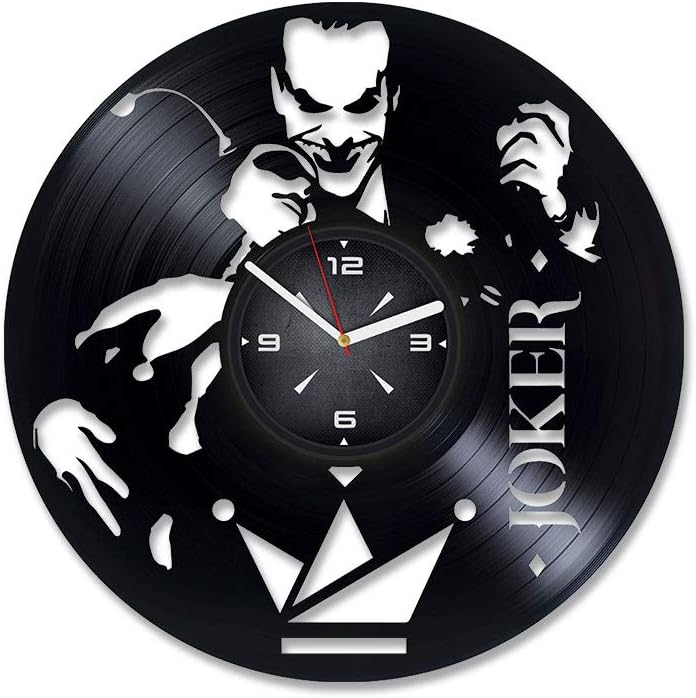 Amazon.com: Fancylife Joker Gotham City Led Vinyl Wall Clock Wall ...