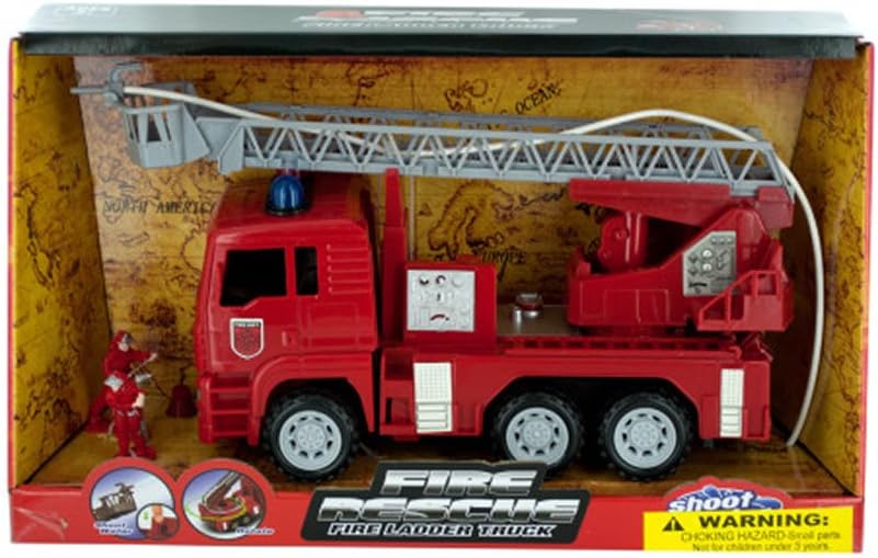 Amazon.com: Kole Fire Rescue Truck with Water Hose : Toys & Games