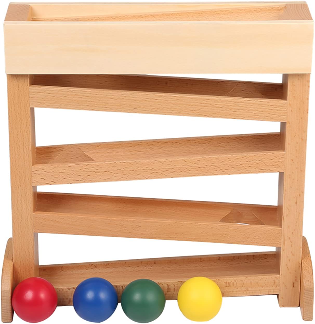 Amazon.com: Montessori Tracker Maze Drop Ball Wooden Toys, Toddler Toys ...