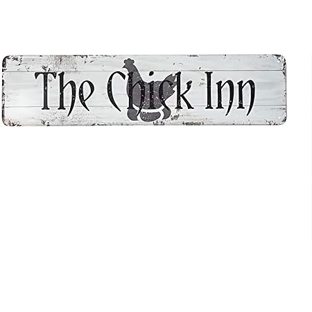 Amazon.com : The Chick Inn Metal Tin Sign Chicken Coop Decor Antique ...