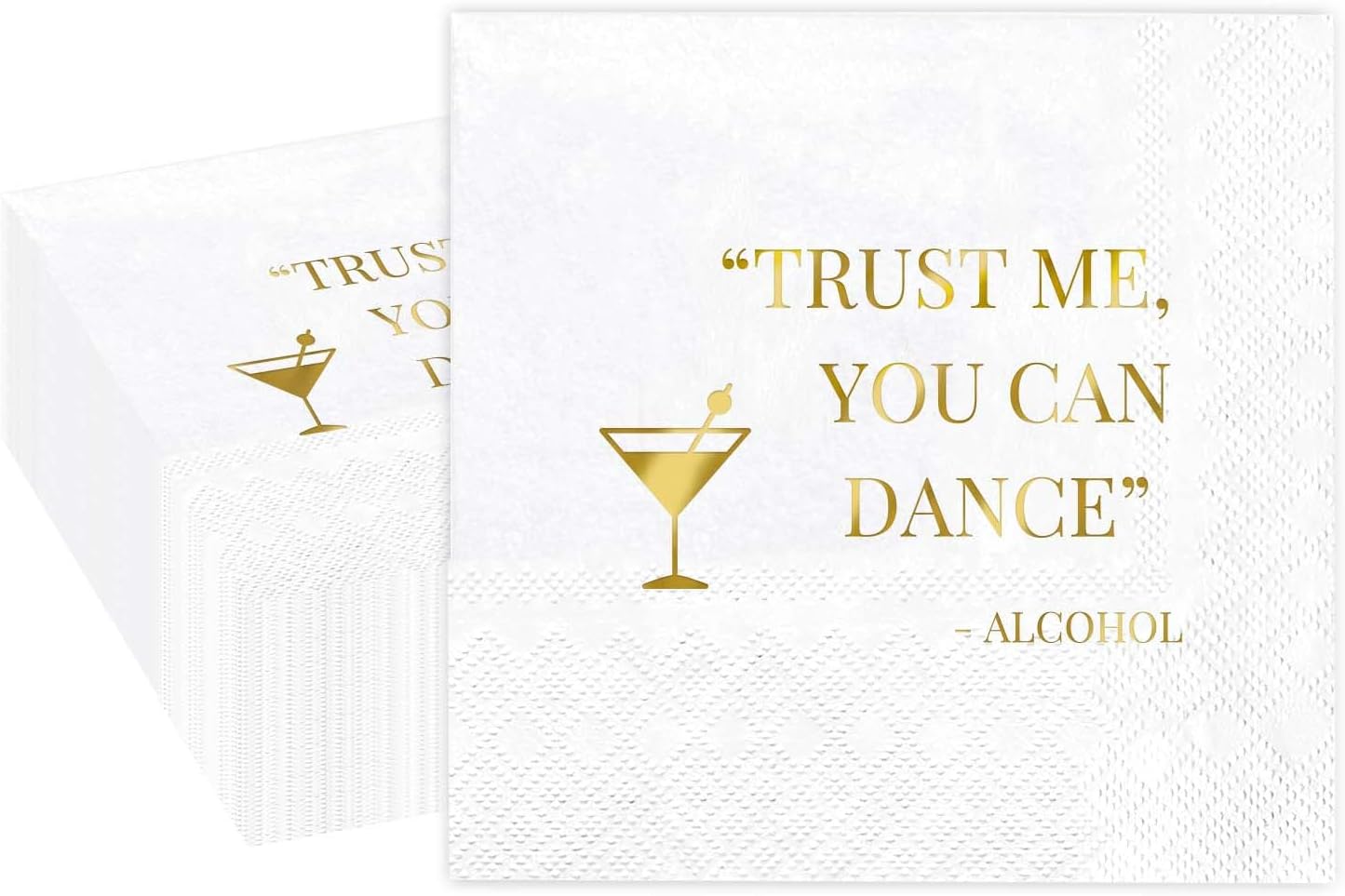 Amazon.com | Trust Me You Can Dance Alcohol Napkins - 100 Pack Funny ...