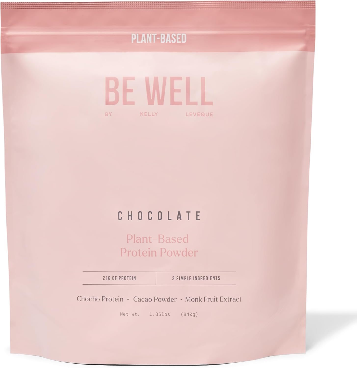 Amazon.com: Be Well By Kelly Chocolate Plant-Based Protein Powder ...