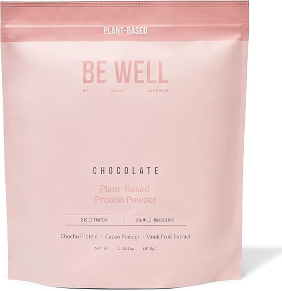 Amazon.com: Be Well By Kelly Chocolate Plant-Based Protein Powder ...
