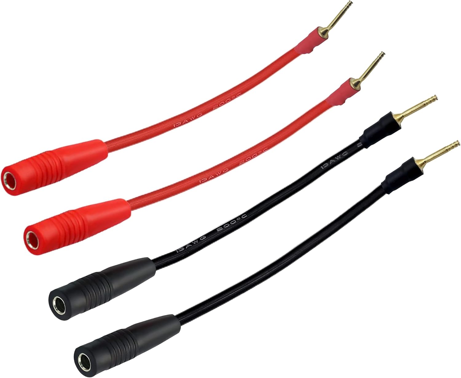 Amazon.com: Sam&Johnny 2mm Pin Plug Speaker Banana Plugs to 4mm Female ...
