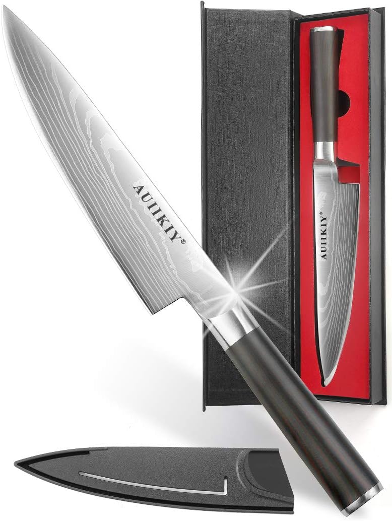 Amazon.com: OWUYUXI Professional Chef Knife 7 Inch, Kitchen Knife ...