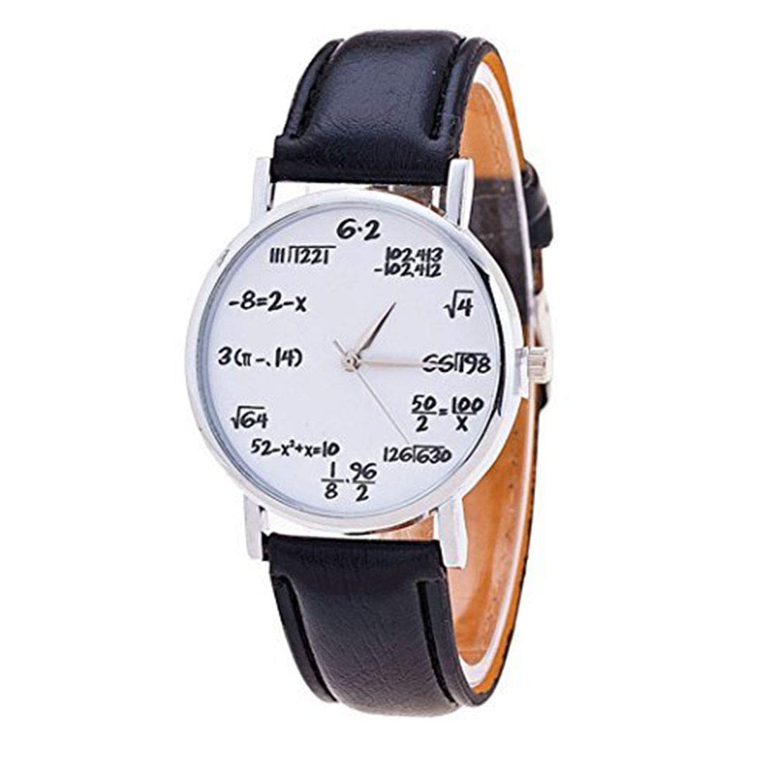 Quner Personality Quartz Silicone Mathematical Formula Root Number Belt ...
