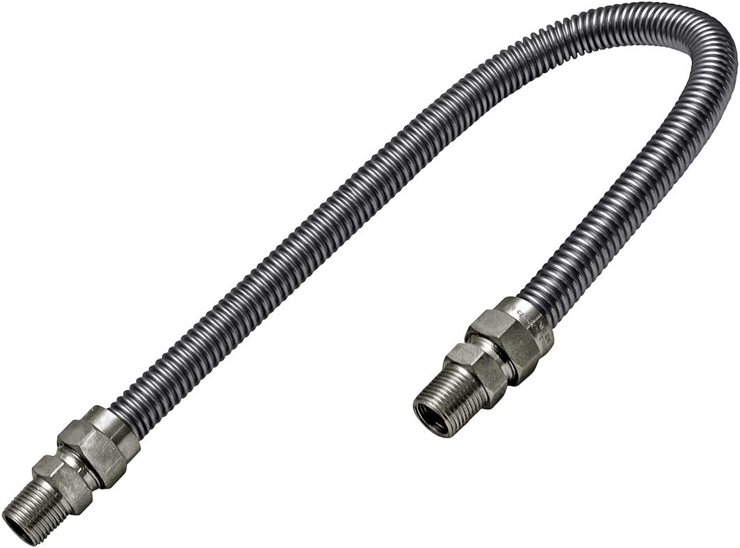 Amazon.com: HIGHCRAFT GUHD-TT14-36B Gas Line Hose 3/8'' O.D. x 36 ...