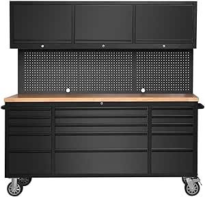Amazon.com: ZGSDTF Thickened 72-inch Toolbox with Wheels, Tool Cabinet ...