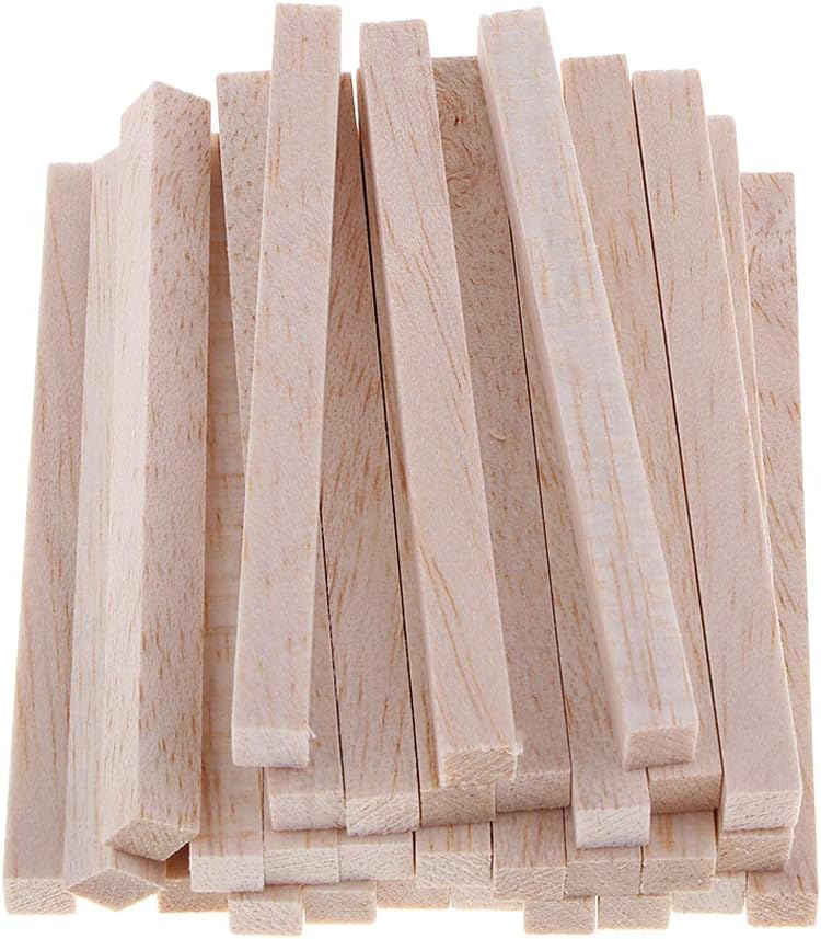 Square Wooden Dowel Rods, Unfinished Hardwood Square Dowel Sticks ...