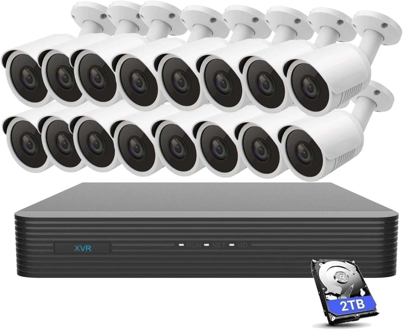 Amazon.com : 16CH DVR Security Camera System, 1080P Analog CCTV ...