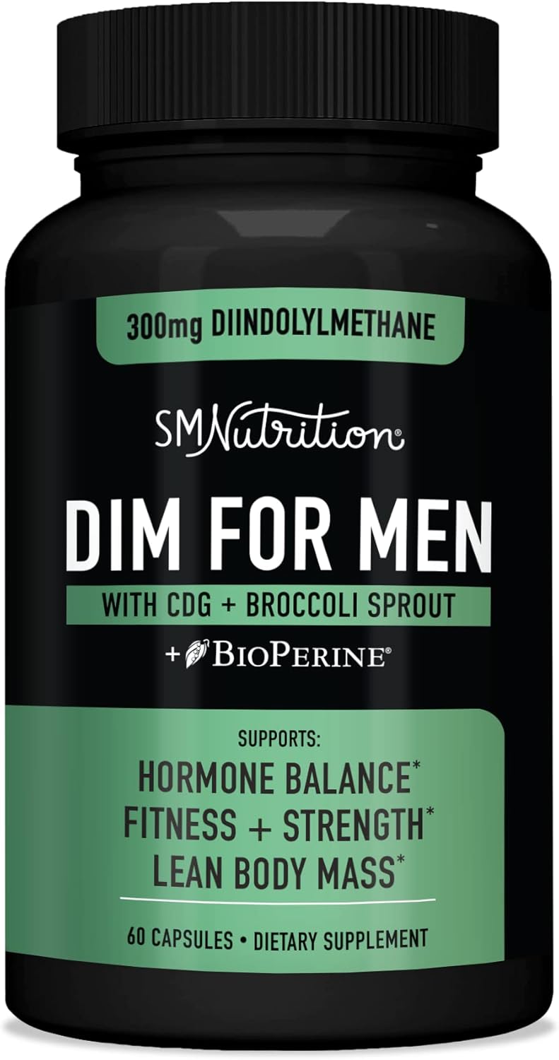 300mg DIM Complex Diindolylmethane Supplement (60 Capsules) - DIM Plus ...