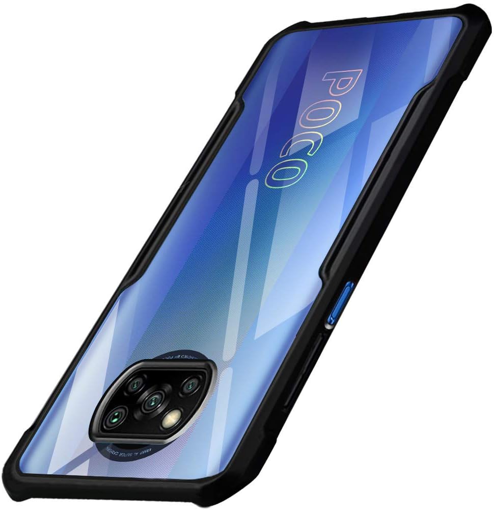 TheGiftKart Shockproof Crystal Clear Back Cover Case for Poco X3 / Poco ...