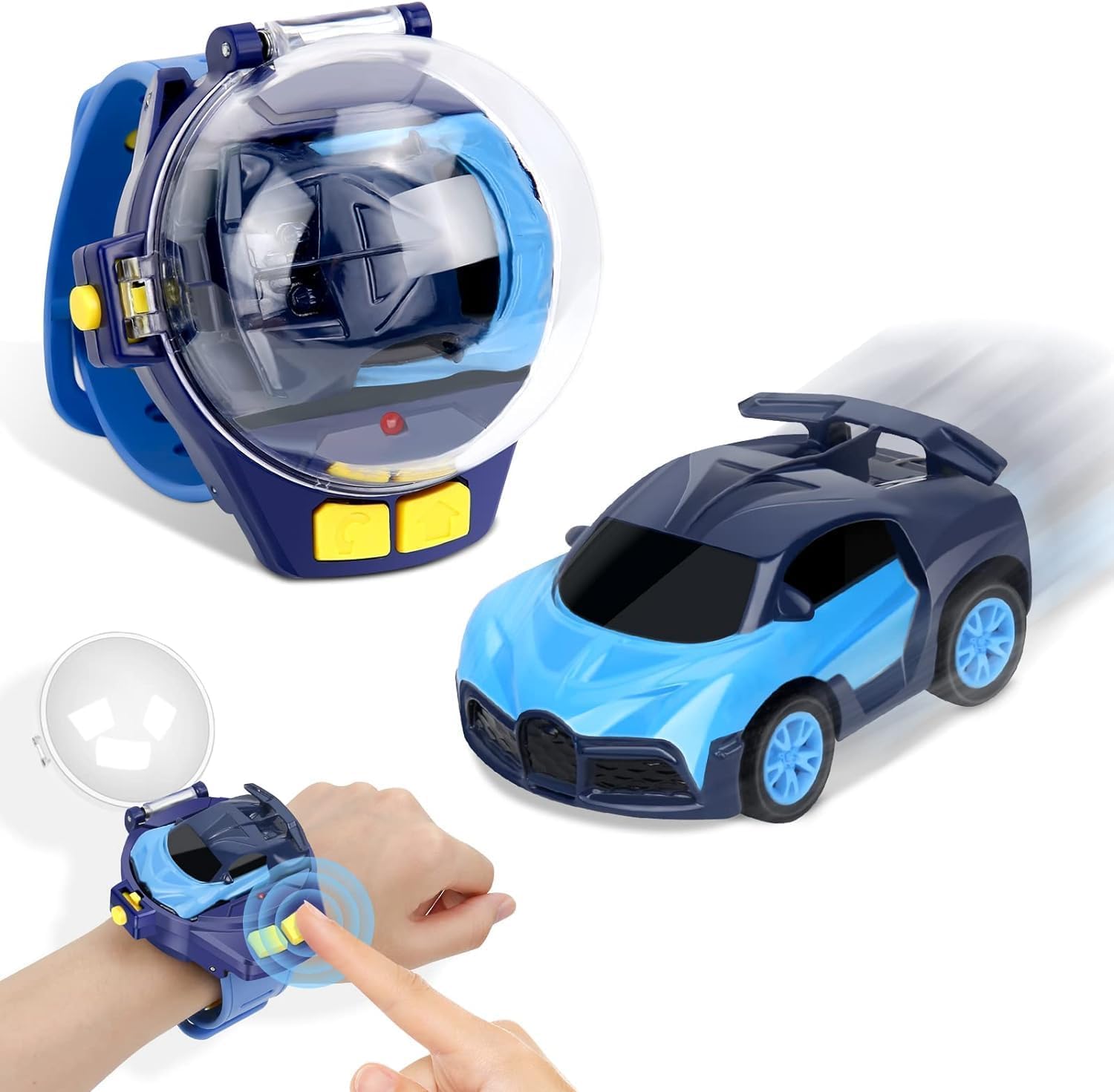 Adlon RC Mini Cartoon RC Car Analog Watch 2.4G Long Distance Infrared ...