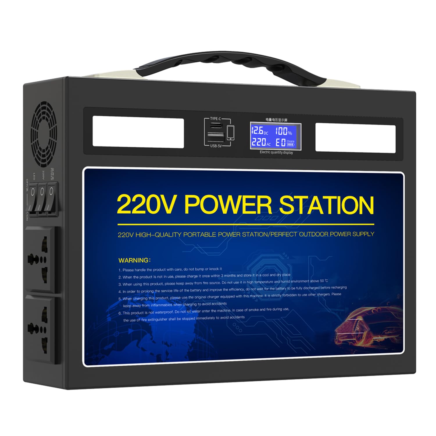 GigaWatts FAP300X 400W Portable Power Station 216Wh Lithium-ion Battery ...