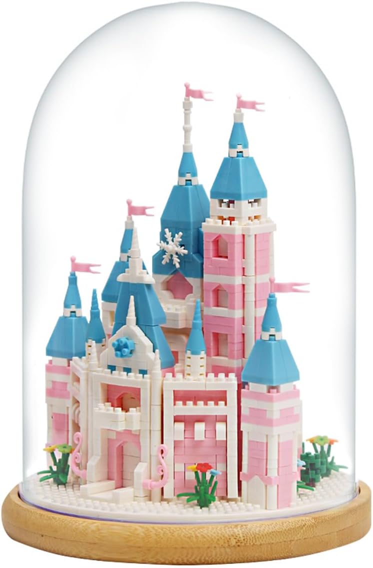 Amazon.com: Insgen Architecture Sets Toy Building Blocks Pink Castle ...