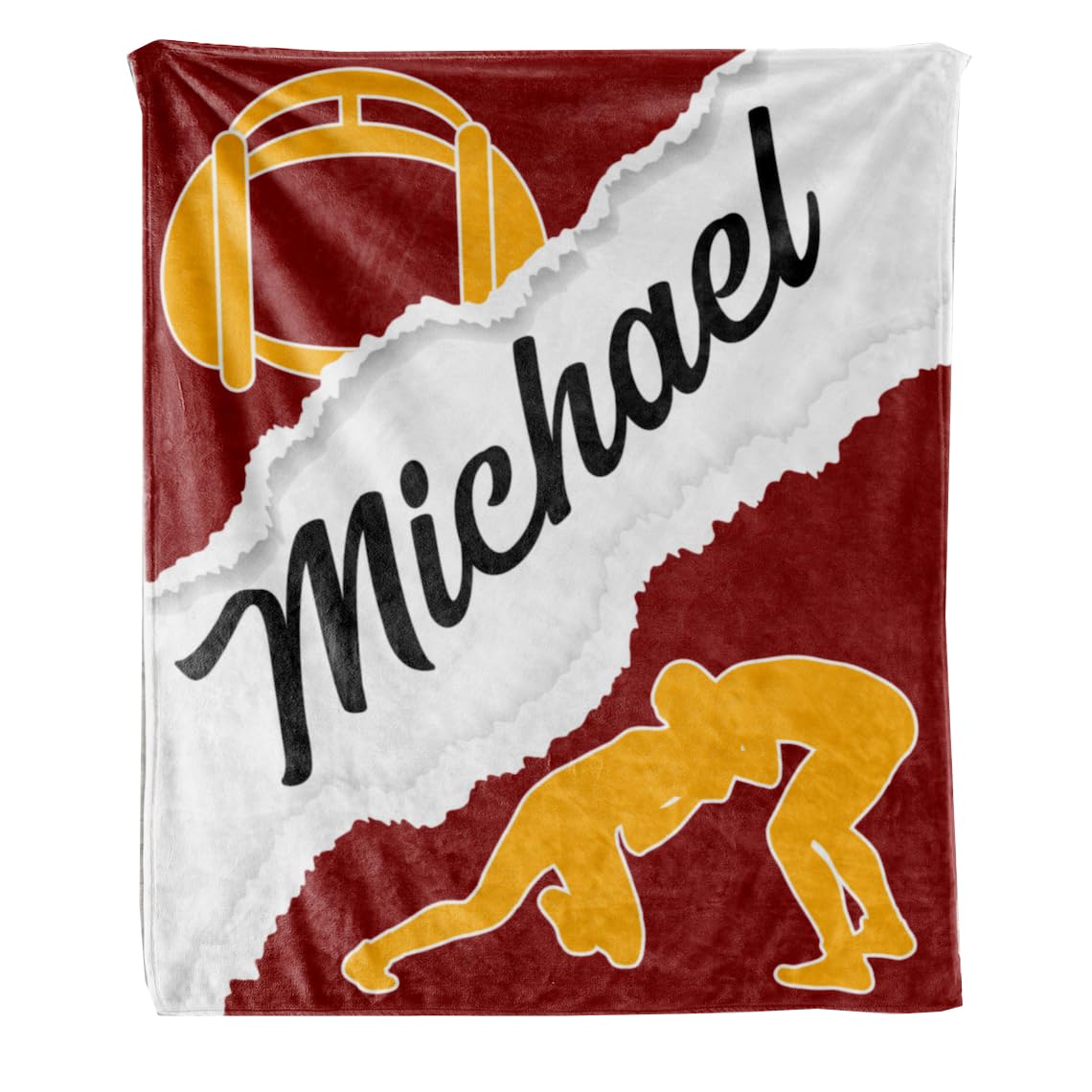 Amazon.com: Nuda Personalized Wrestling Gift for Boys Wrestler Blanket ...