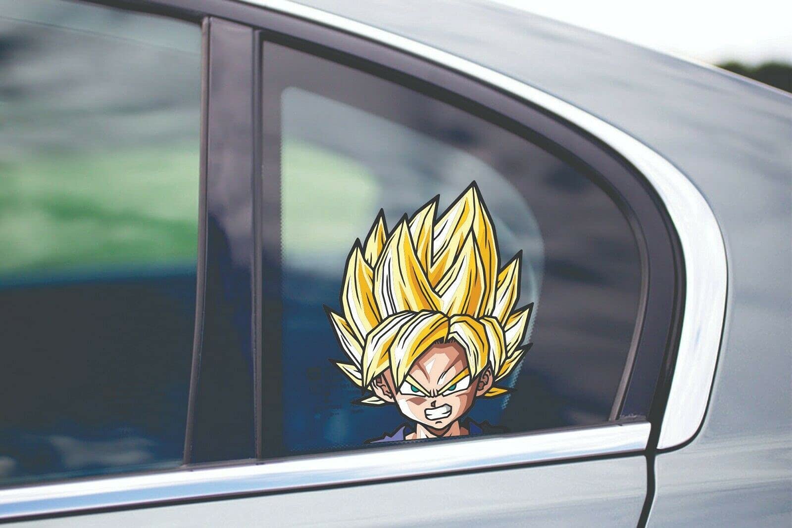 Kid Goku Ssj Gt Peeker Peeking Window Vinyl Decal Anime | Desertcart INDIA