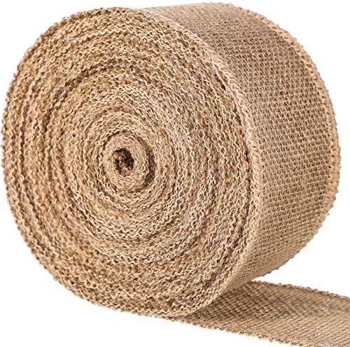 Amazon.com: Burlap Ribbon 3 Inch Wide - Burlap Roll Fabric Ribbon, 10 ...