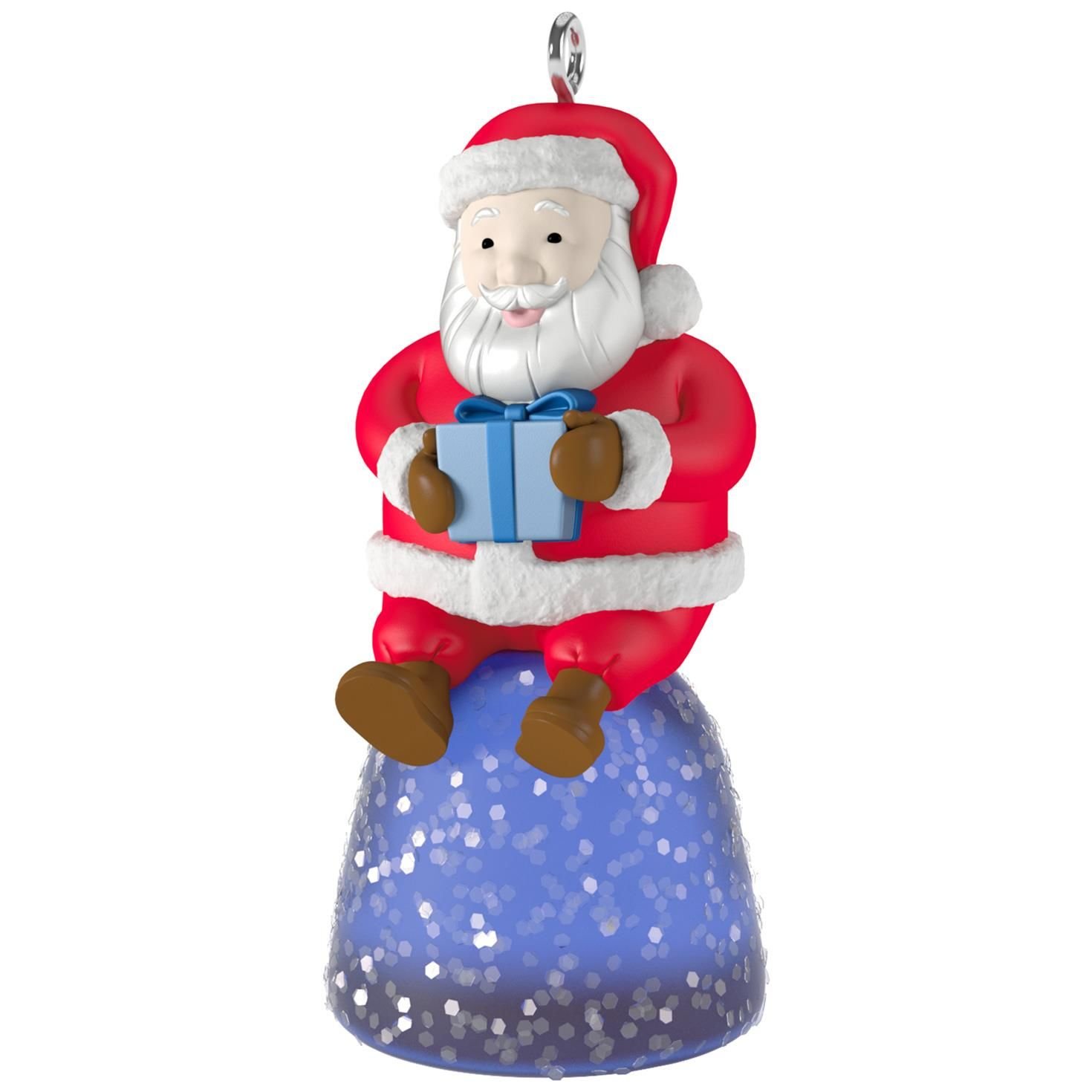 Amazon.com: Hallmark 795QXM8582 Miniature Santa Gumdrop Keepsake ...