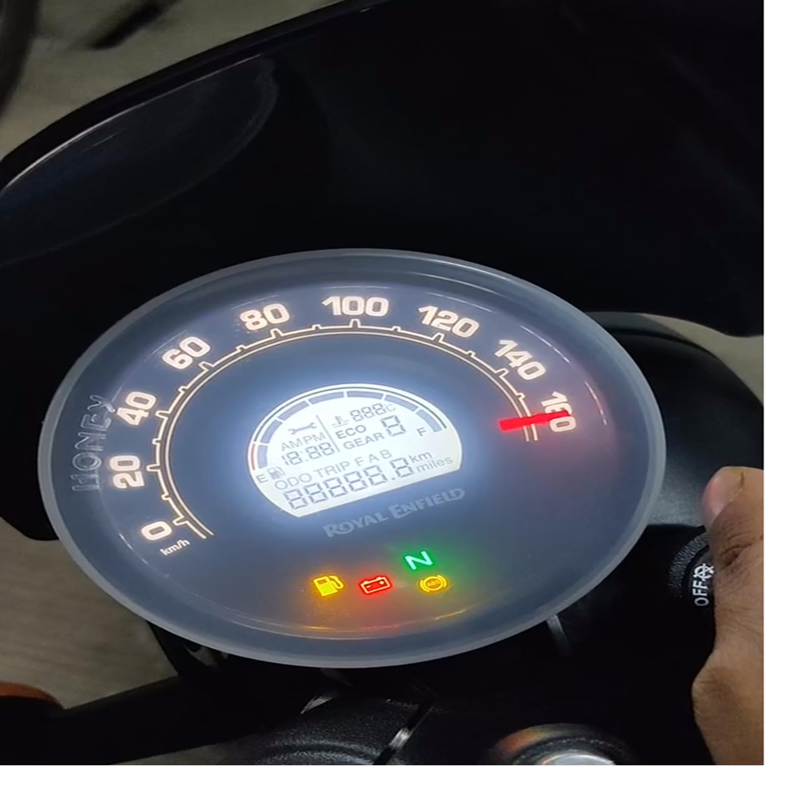 GadiBike Dashboard Screen Protector Speedometer Cover/Cap for Royal Enfield Hunter 350 : Amazon ...
