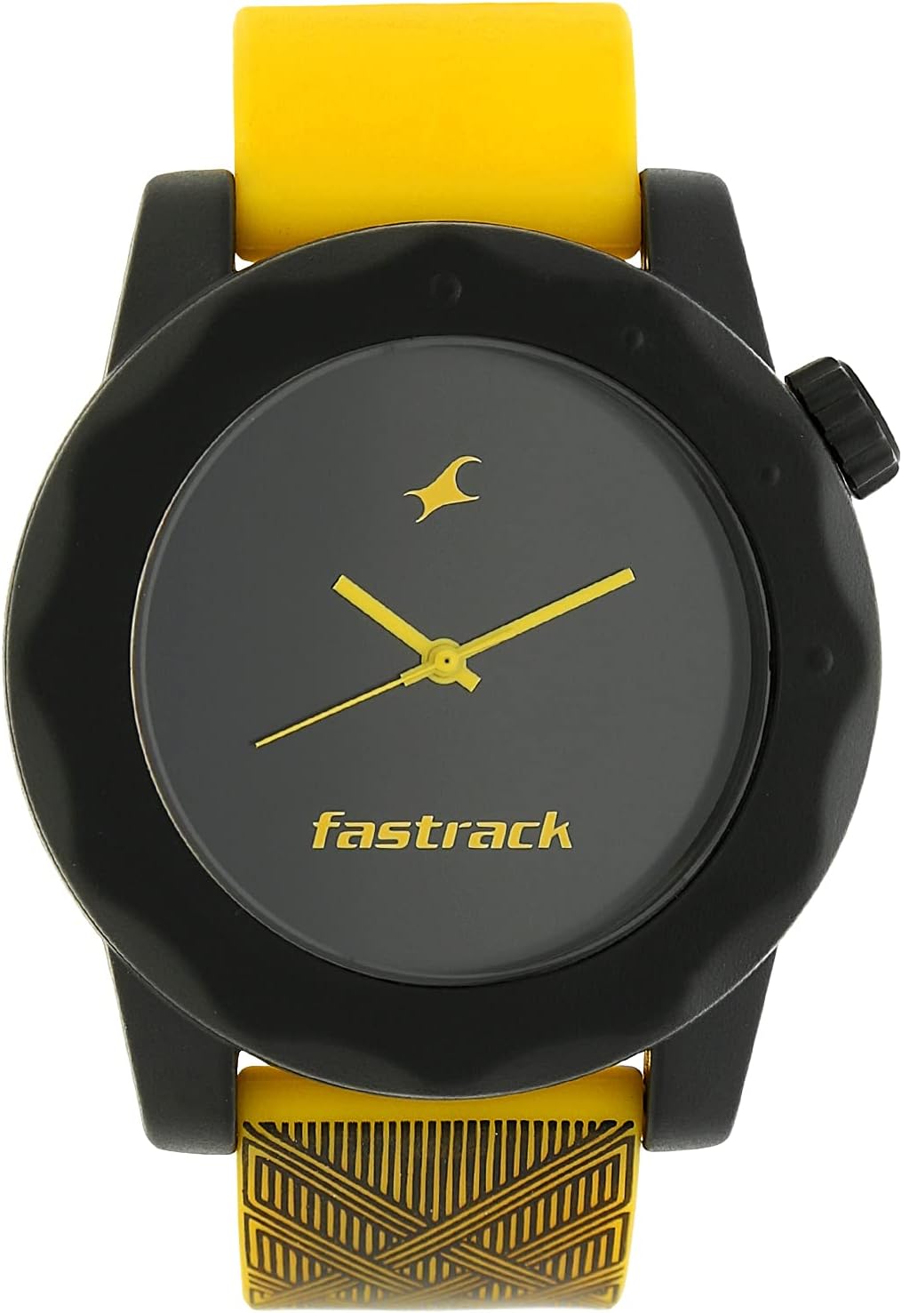 Fastrack Quartz Analog Yellow Dial Plastic Strap Watch for Unisex ...