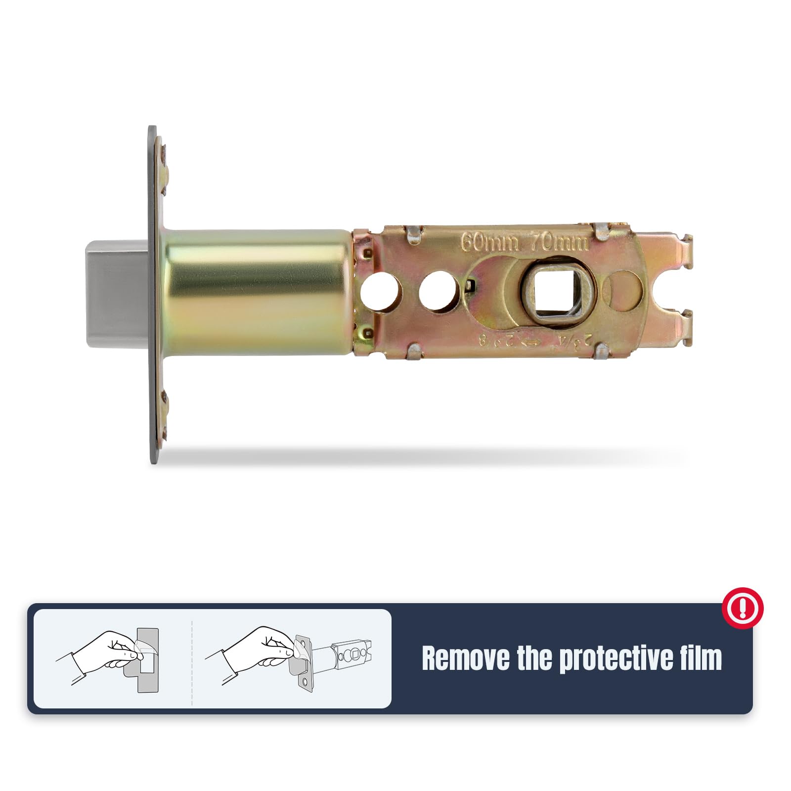 Snapklik.com : LOQRON Adjustable Deadlatch 2-3/8" Or 2-3/4", Privacy ...