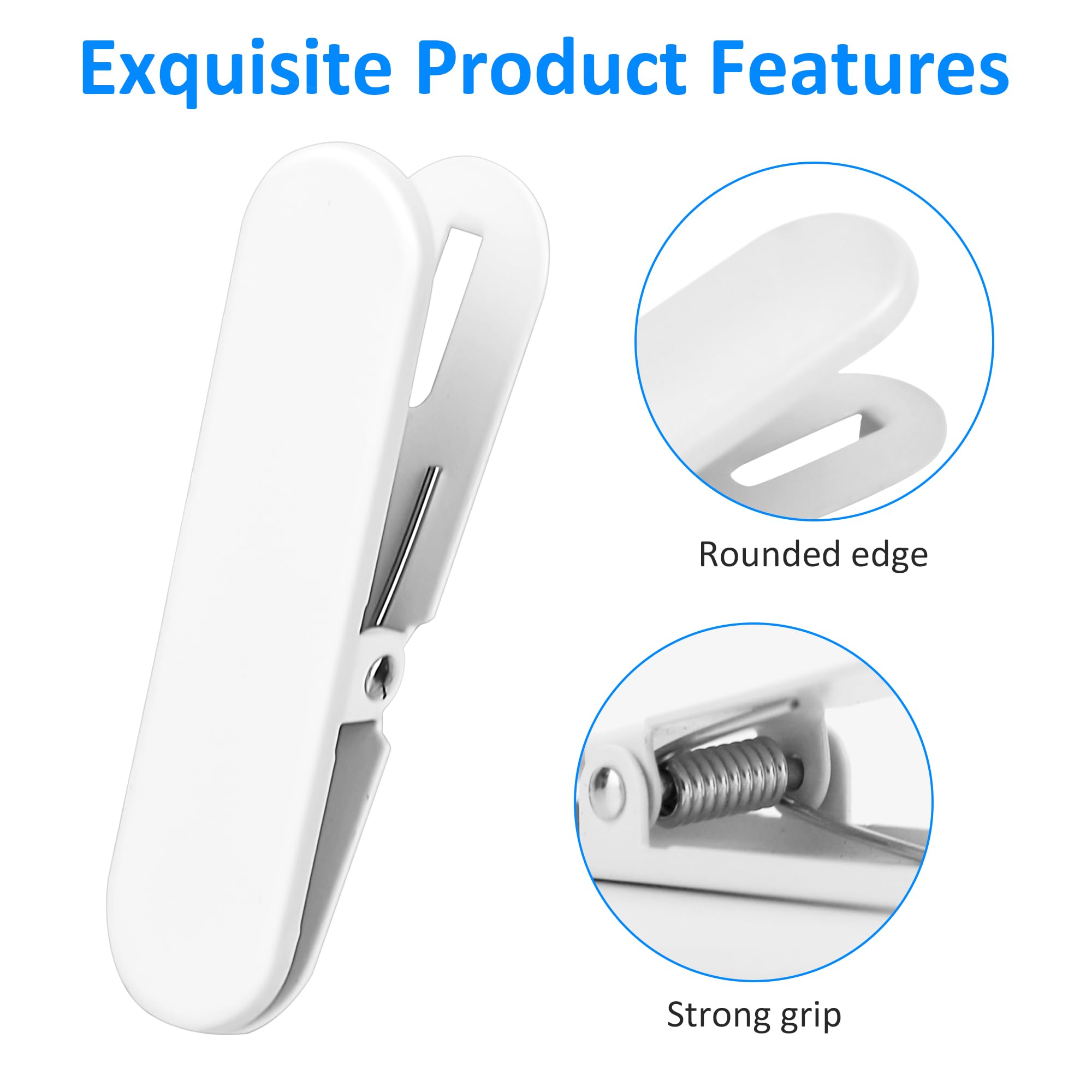 Snapklik.com : Akamino 20 White Pegboard Clips - Pegboard Accessories ...