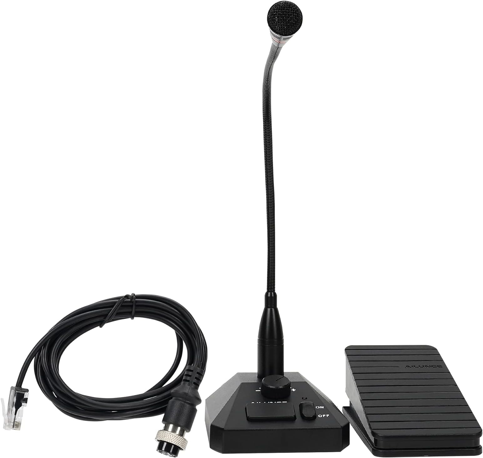 Amazon.com: Ailunce SM01 Mobile Radio Desktop Microphone Bundle Foot ...