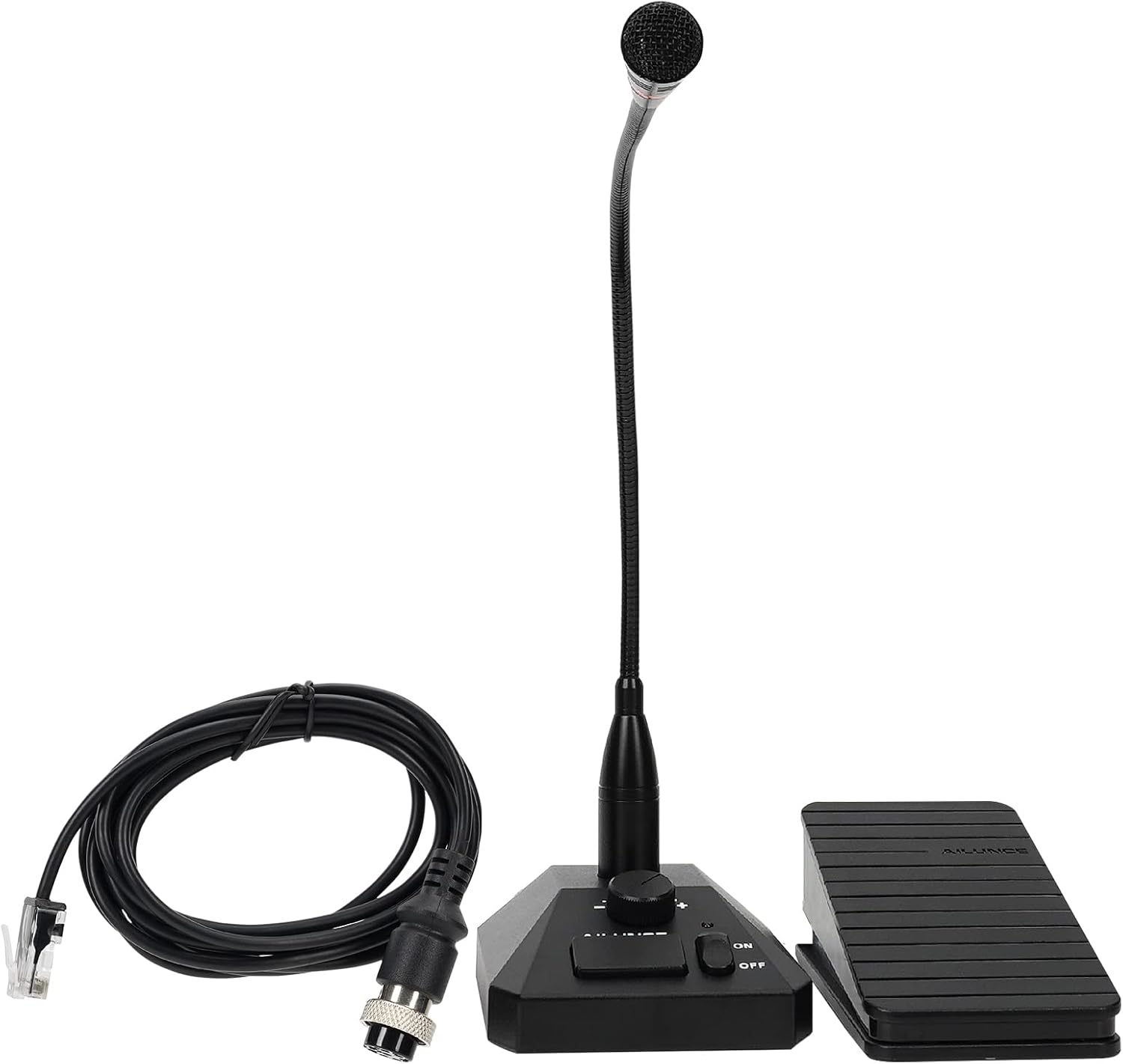 Amazon.com: Ailunce SM01 Mobile Radio Desktop Microphone Bundle Foot ...