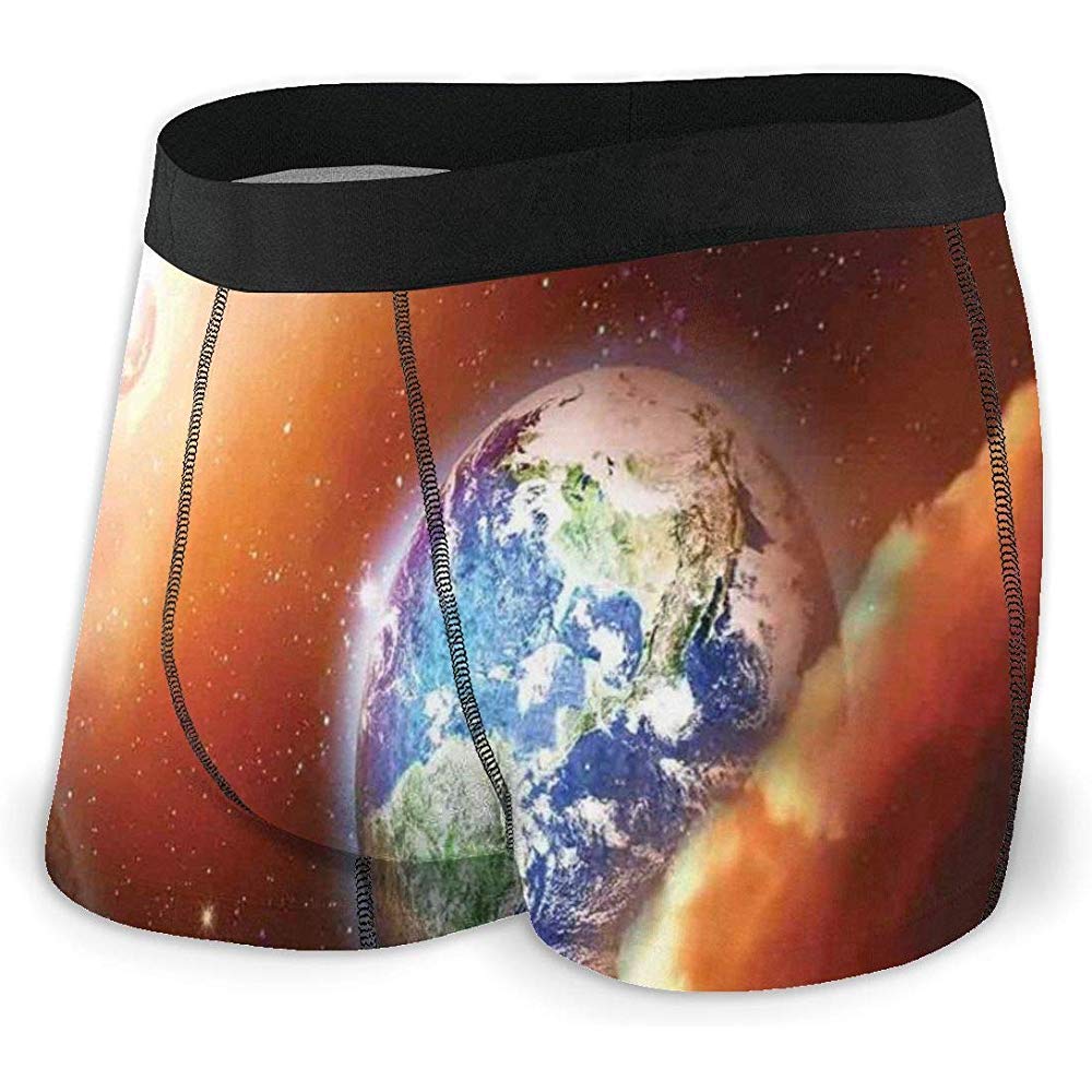 Buy Men's Boxer Briefs Dust Cloud Nebula Stars in Solar System Scene ...