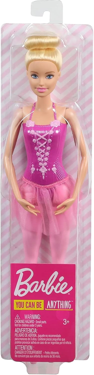 Amazon.com: Barbie Ballerina Doll with Ballerina Outfit, Tutu, Sculpted ...