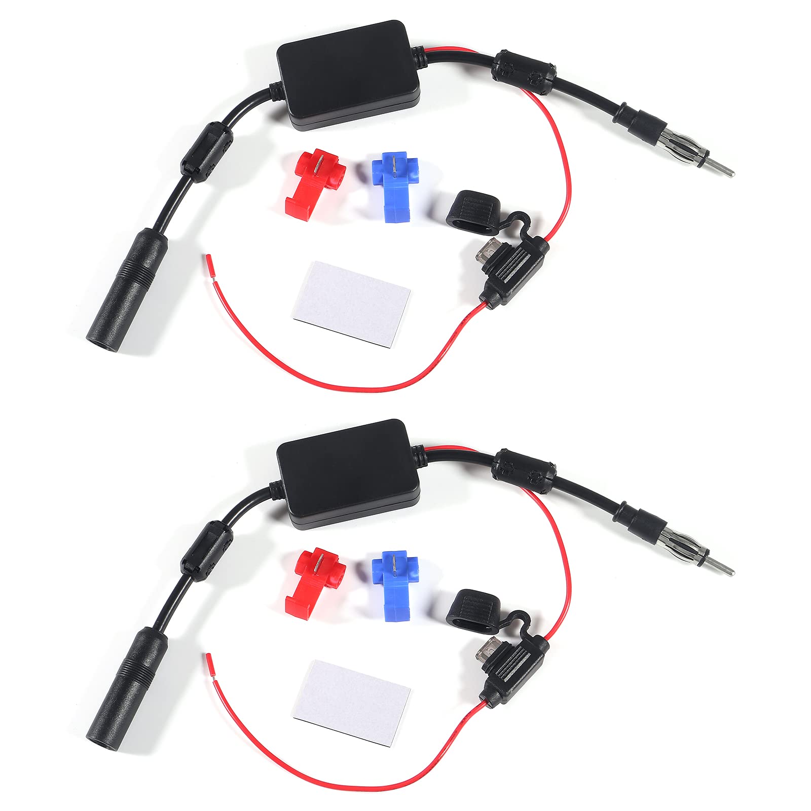 Snapklik.com : 2 Pack 12V Power Supply Universal Car Stereo FM Radio ...