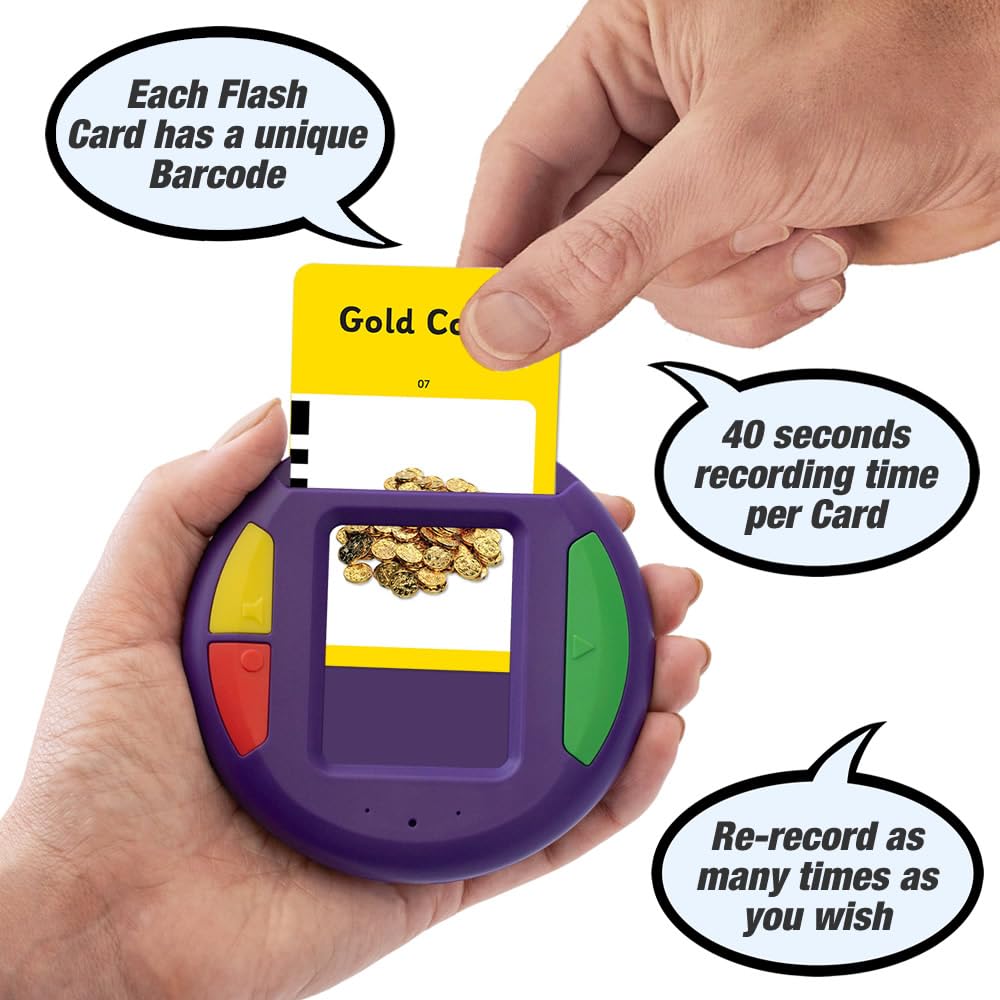 Talking Products Voice Recordable Talking Treasure Hunt Flash Card ...