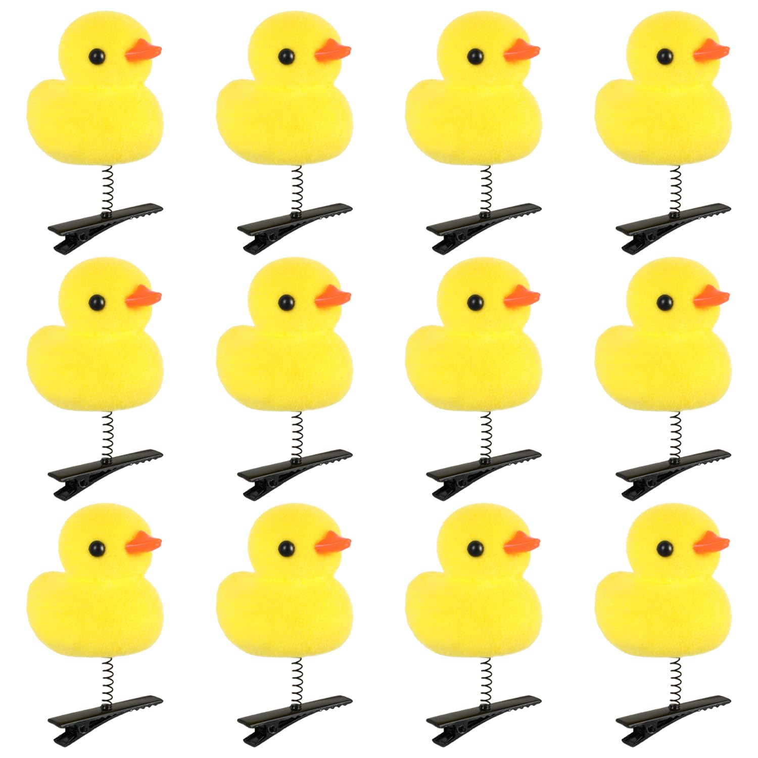Snapklik.com : FXMHEHBB 12 Pack Yellow Duck Hair Clips For Girls Women