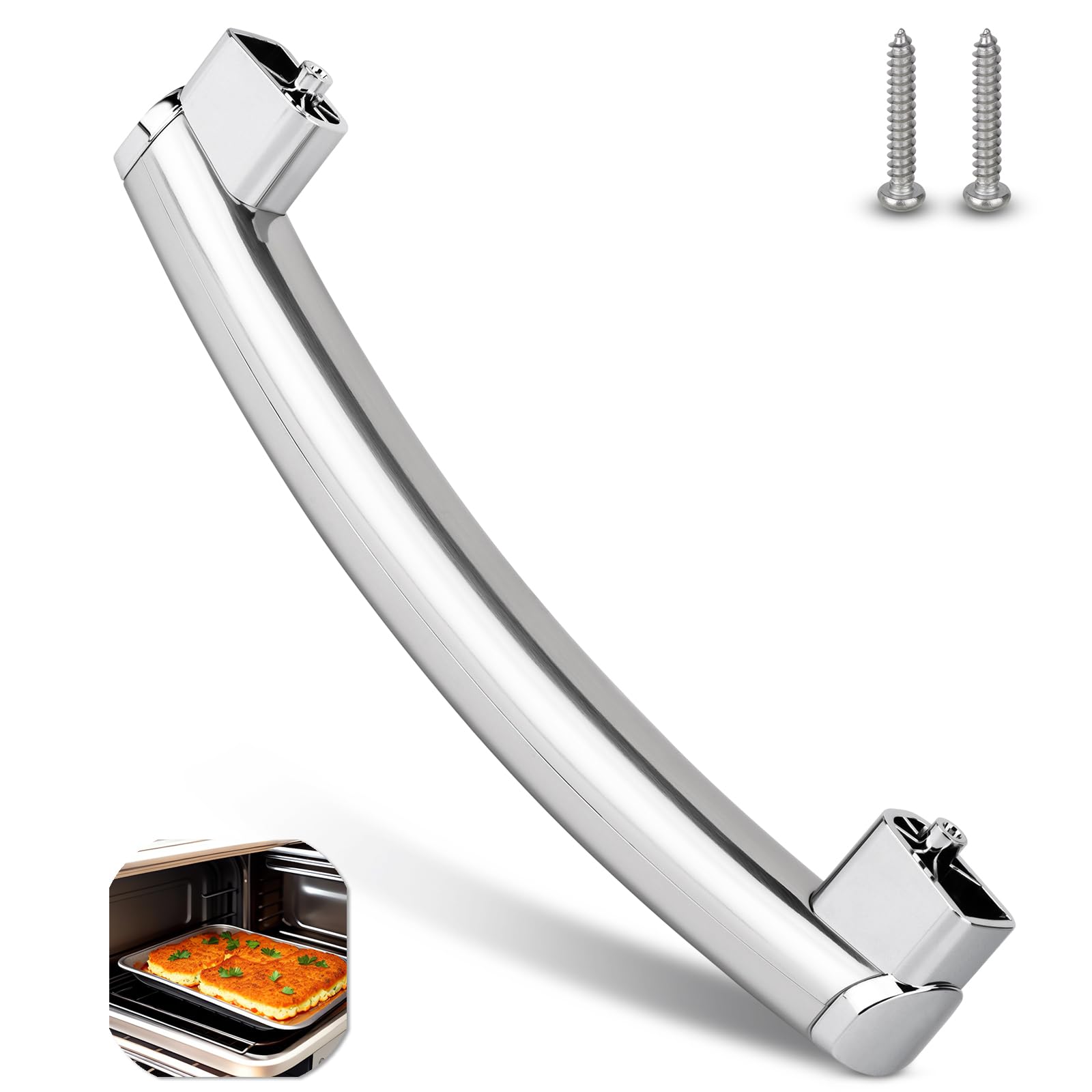 Amazon.com: TURNEGOO Upgrade WB15X21101 Microwave Oven Door Handle ...