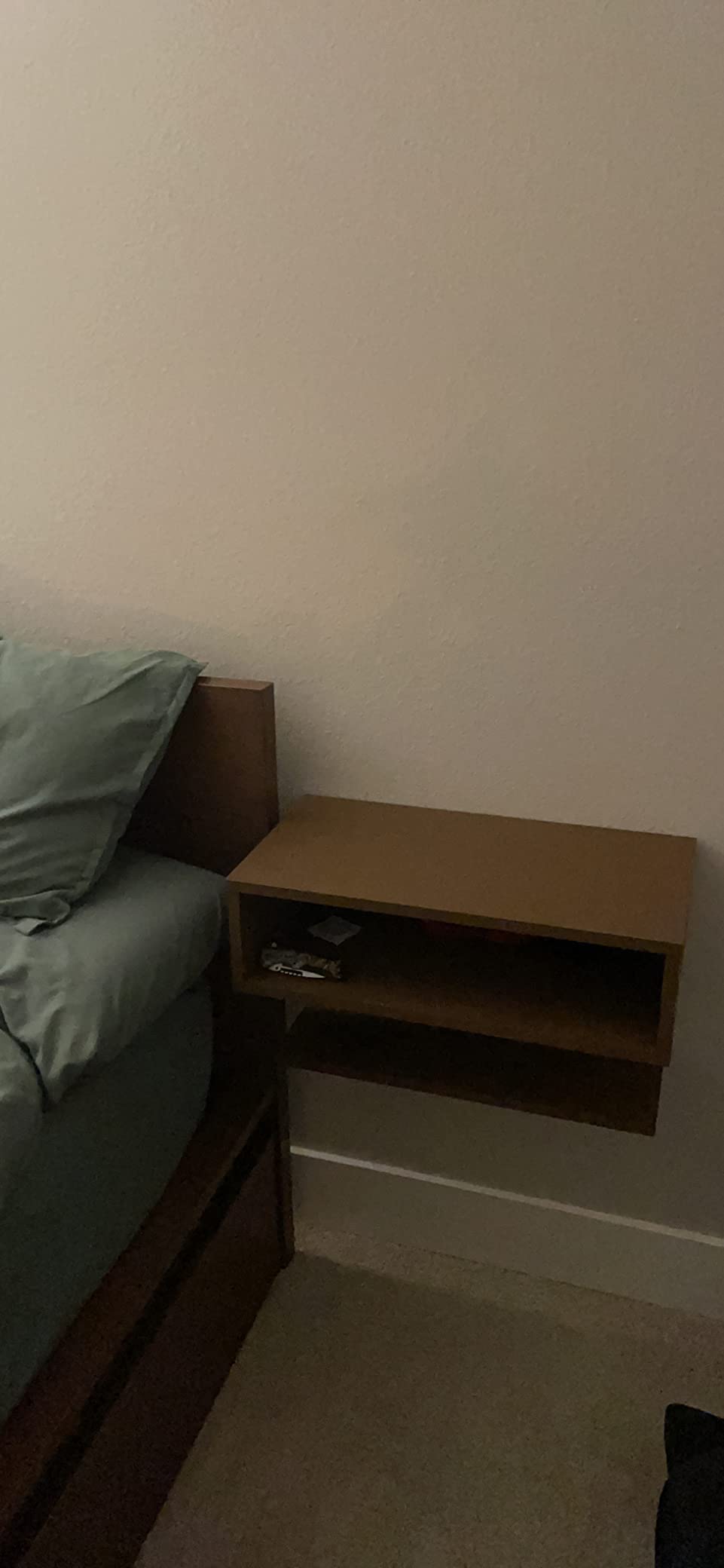 $10/mo - Finance South Shore Sazena Floating Nightstand-Weathered Oak ...