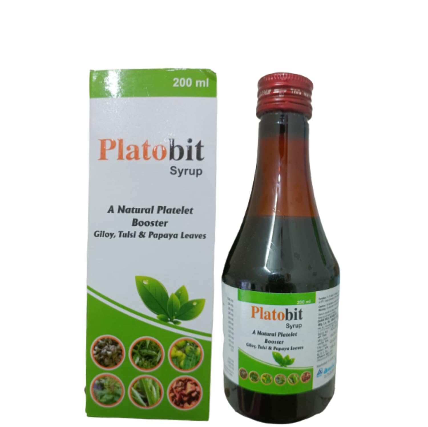 Buy Amvia Biotech Platobit Syrup 200 ml - Natural Platelet Booster with ...