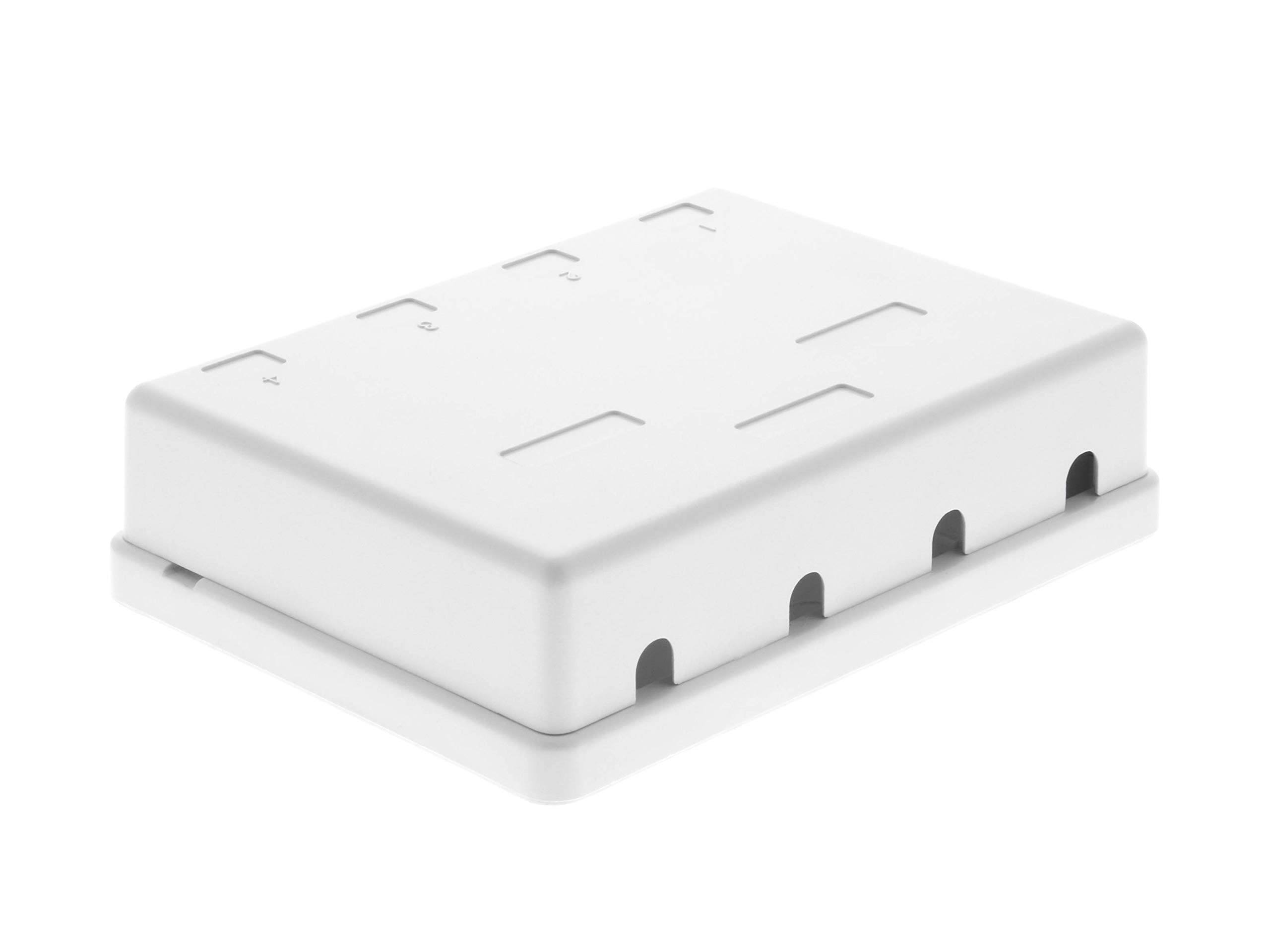Snapklik.com : Networx 4-Port Ethernet Keystone Jack Surface Mount Box