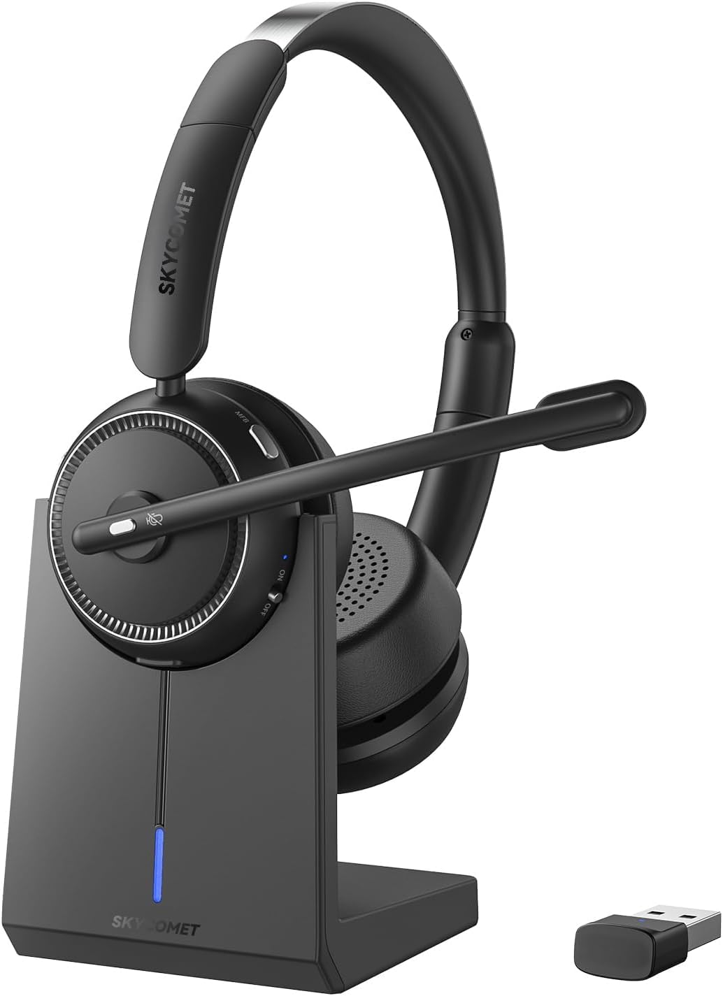 Amazon.com: Angteela Wireless Headset with ANC & ENC, Bluetooth 5.4 ...