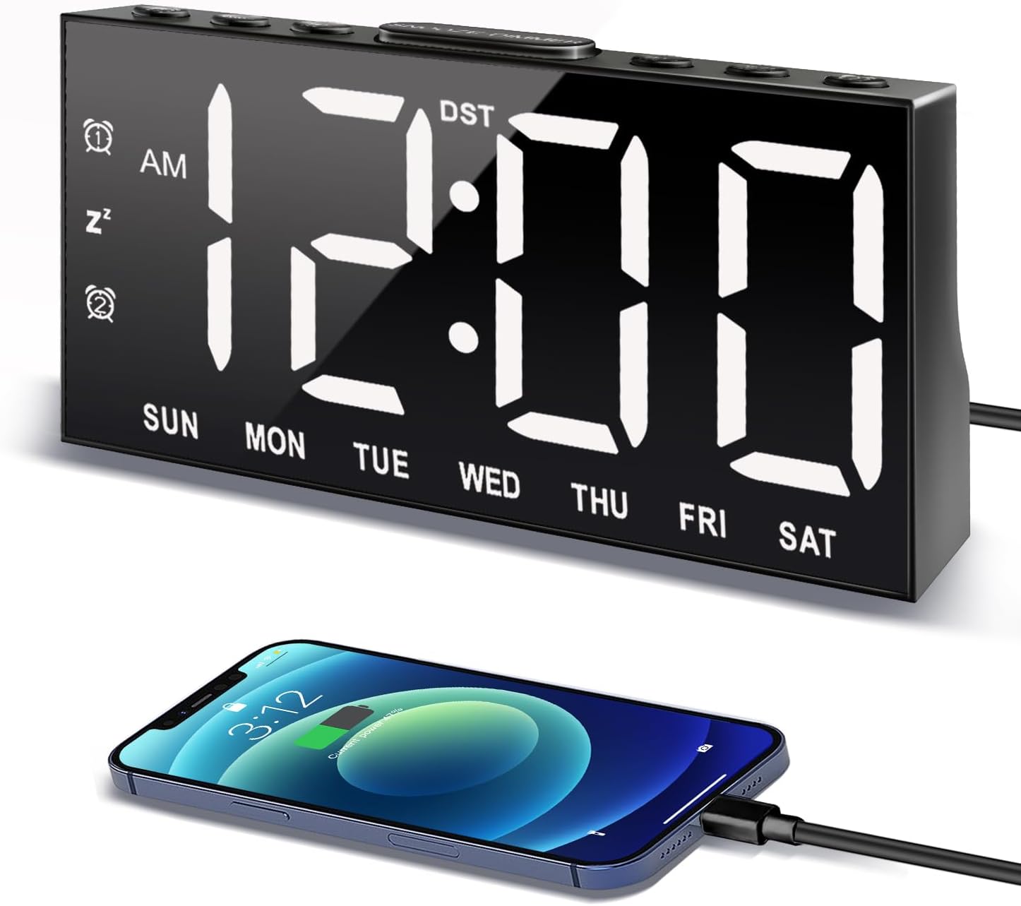 Amazon.com: The Season Essentials Digital Multifunctional Desk Clock ...