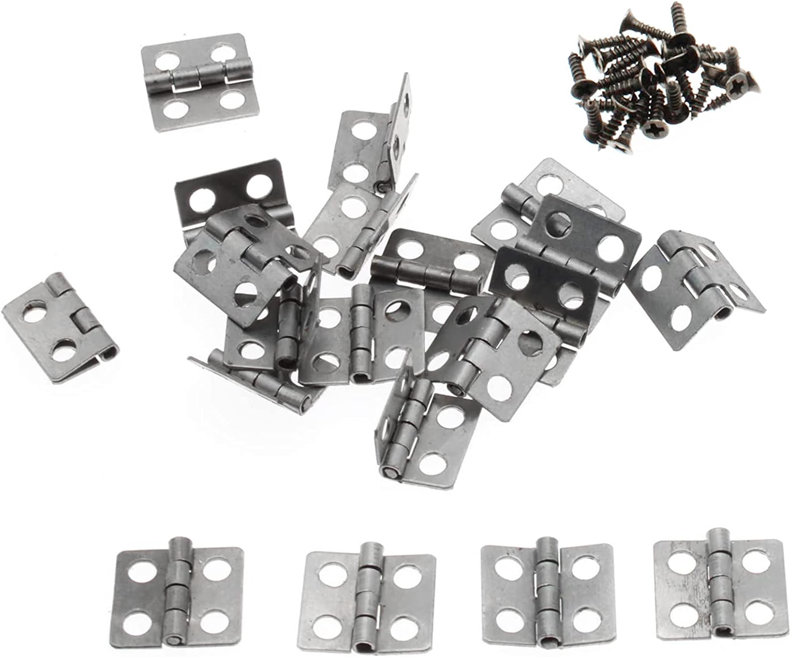 OZXNO Mini Retro Metal Hinges 30 Pcs Antique Jewelry Box Hinges with ...