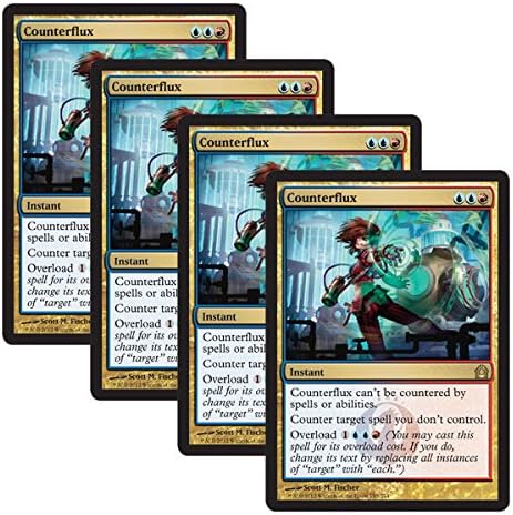Amazon.co.jp: 【 4枚セット 】MTG 英語版 RTR-EN153 Counterflux 対抗変転 (多色：金/レア) : ホビー
