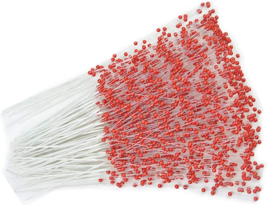 Amazon.com: canjoyn 100 Stems Pearl Sticks Beading on Wire Stems for ...