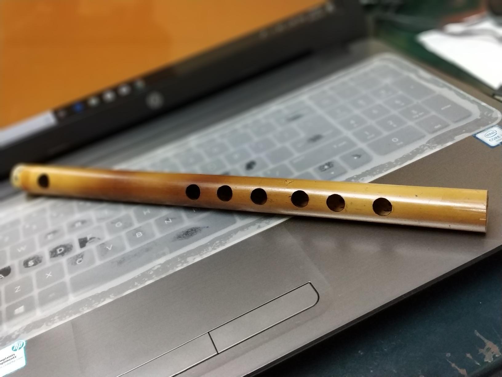 Saraswathi Indian Bansuri 6 Holes Bamboo Wooden Side Flute – G Sharp ...