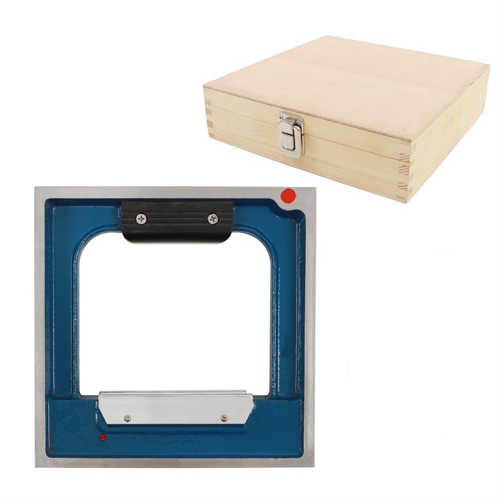 findmall 8" x 8" Level Frame Spirit Level 0.0002"/10" Accuracy, Cast ...