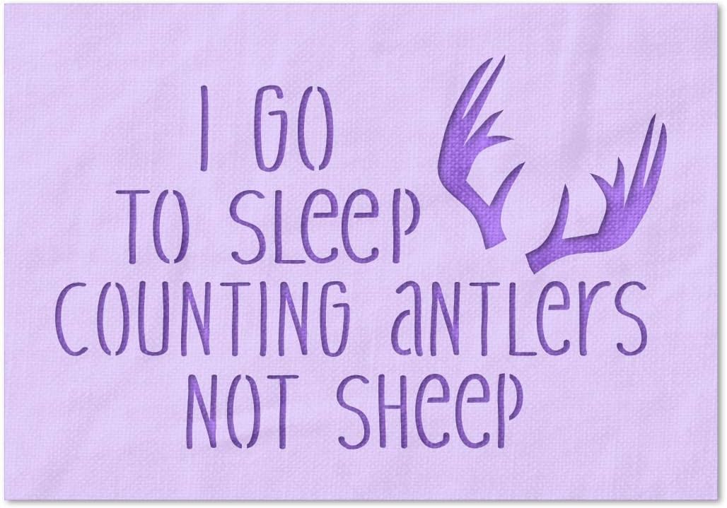 Amazon.com : Stencil Stop I Go to Sleep Stencil - Reusable for DIY ...