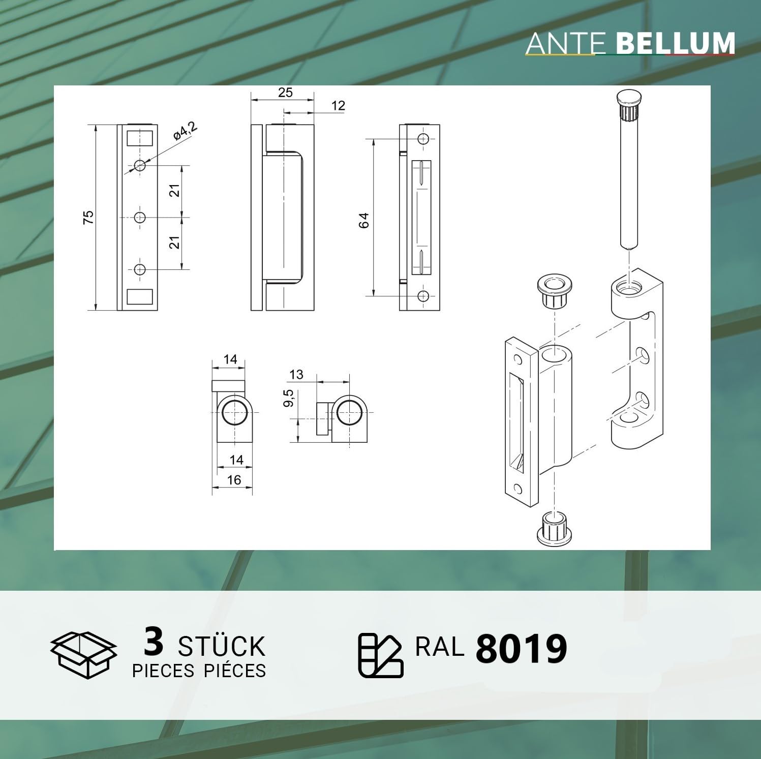 Door and Window Hinges Set of 3 – Door Hinge, Door Hinge, Window Hinge ...