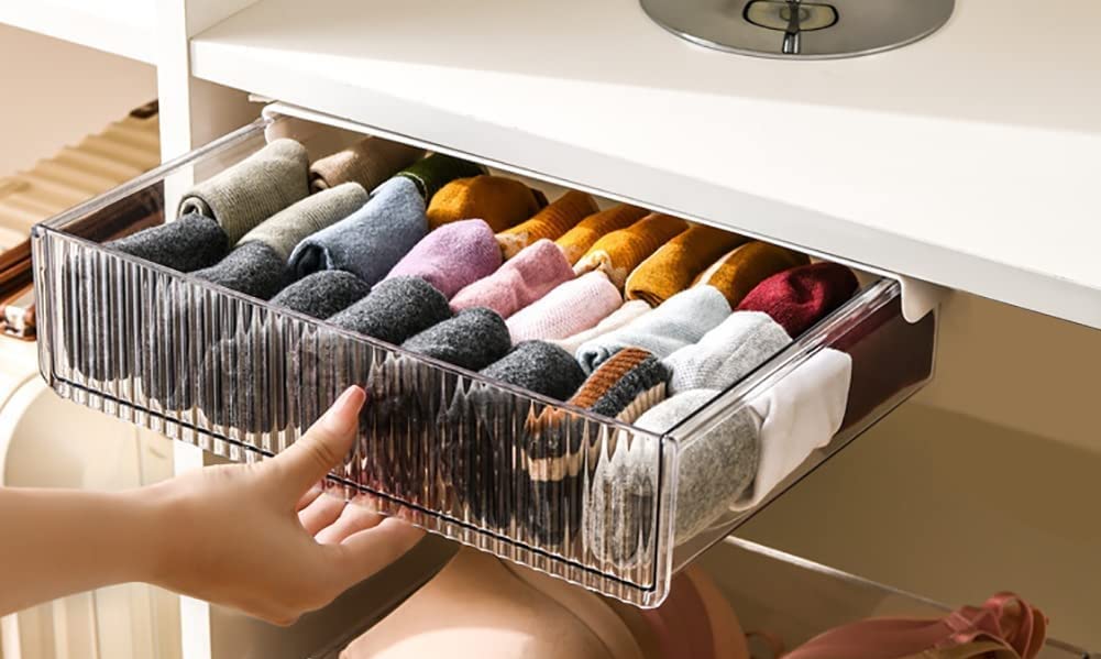 Sole Module Under Table Storage Drawer|Large Stick On Desk Drawer ...